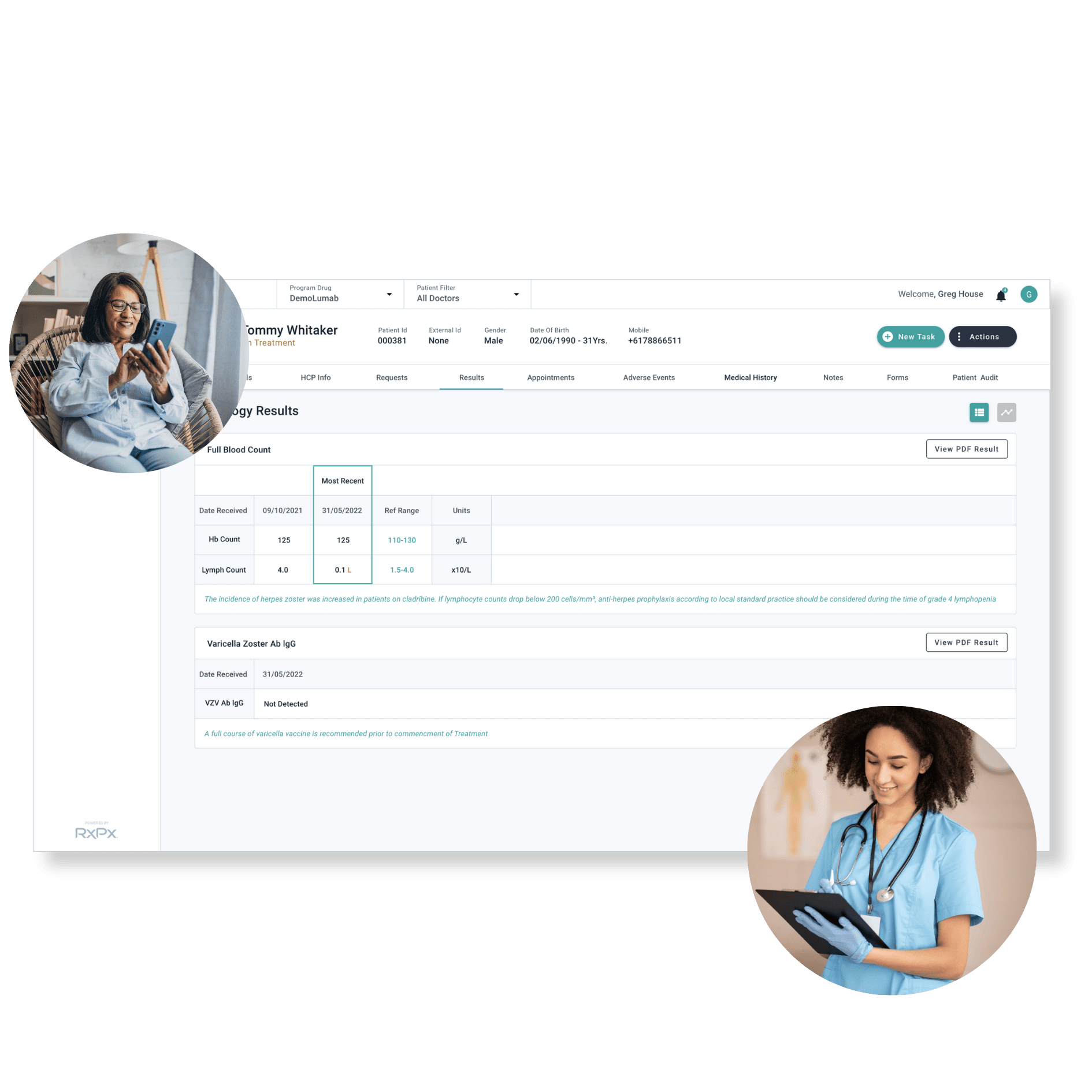 RxPx HCP Platform | Reimagine Better Workflows for HCPs